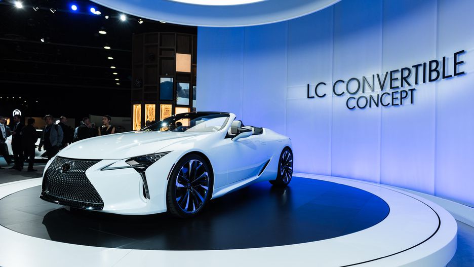 auto show detroit 2019 lexus lc convertible concept